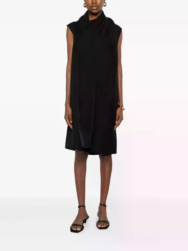 TOTEME Cowl-neck Sleeveless Dress - Black