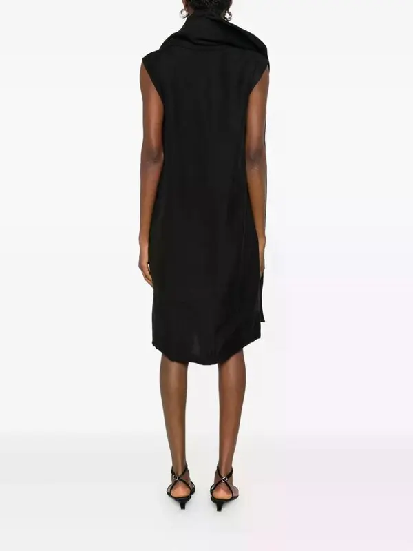 TOTEME Cowl-neck Sleeveless Dress - Black