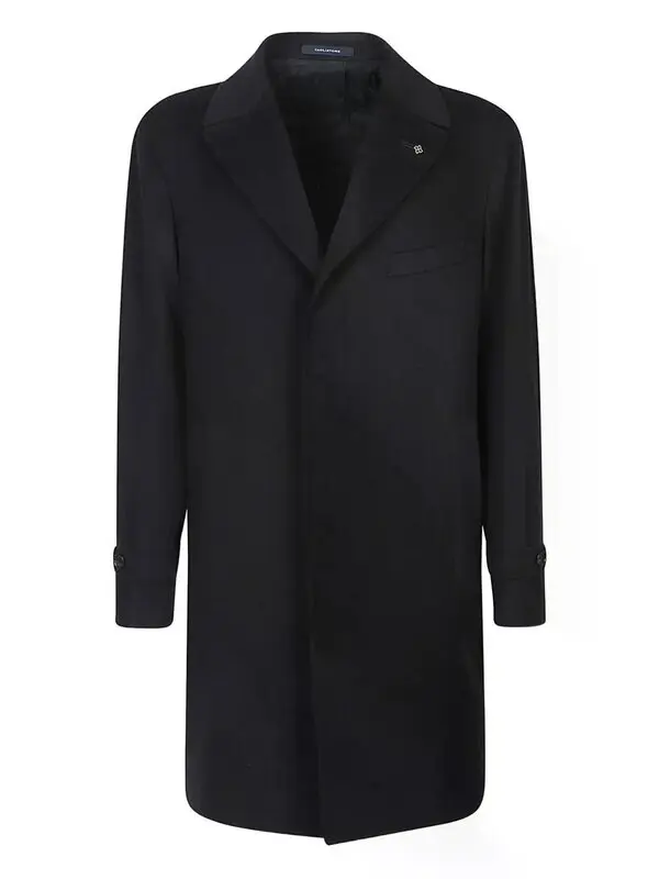 Tagliatore Buttoned Wool Coat - Blue