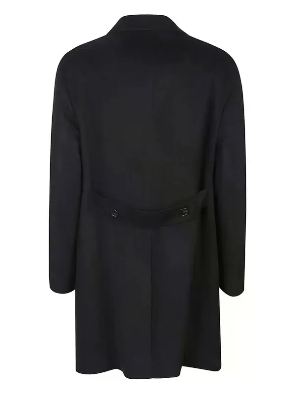 Tagliatore Buttoned Wool Coat - Blue