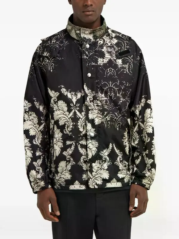 Roberto Cavalli Broccato-print Jacket