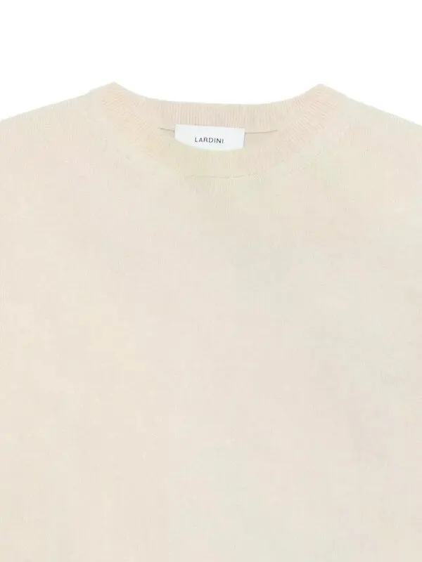 LARDINI Crew-neck Knitted Sweater - Neutrals