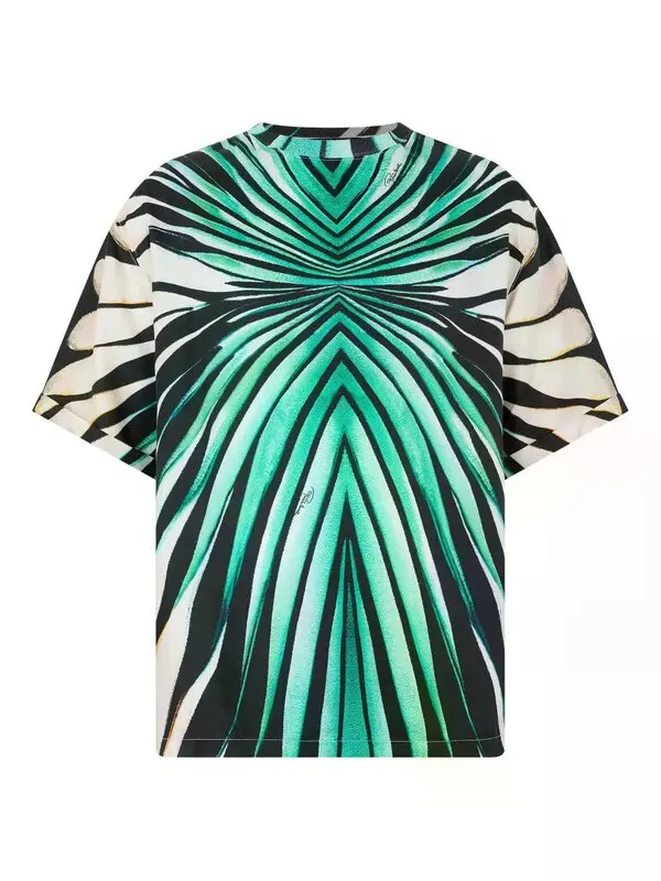 Roberto Cavalli Graphic-print T-shirt - Blue