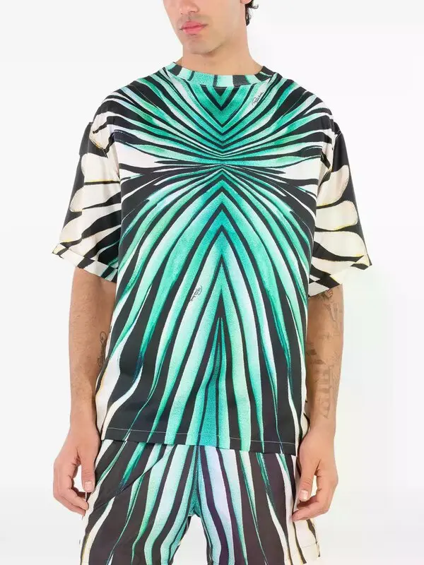 Roberto Cavalli Graphic-print T-shirt - Blue