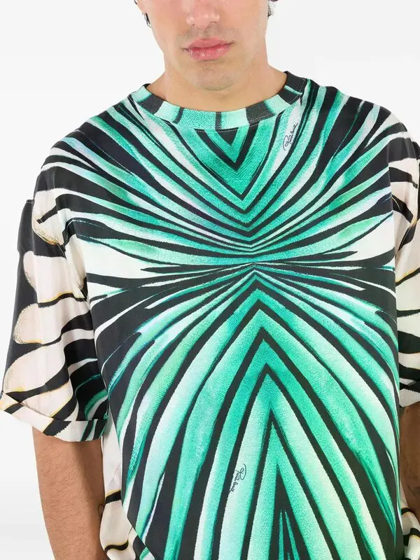 Roberto Cavalli Graphic-print T-shirt - Blue