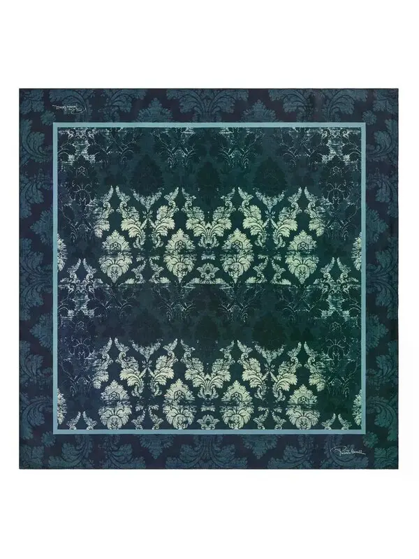 Roberto Cavalli Brocade-print Silk Scarf