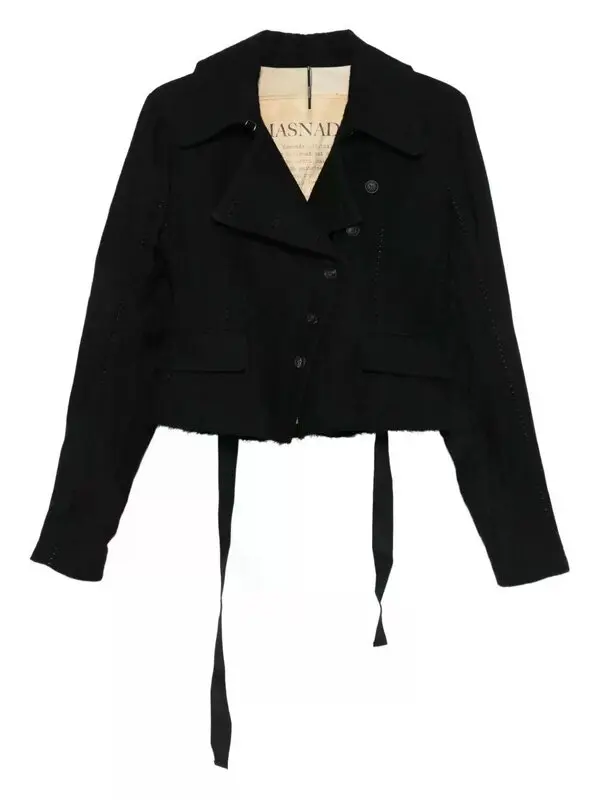 Masnada Strap-detail Cropped Blazer