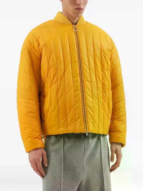 1989 STUDIO Quilted Zip Jacket - Yellow