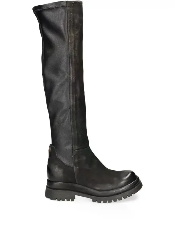 A.S.98 Leather Zip Detail Boots