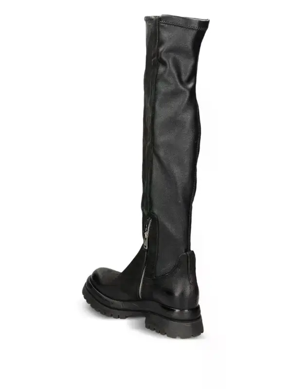 A.S.98 Leather Zip Detail Boots