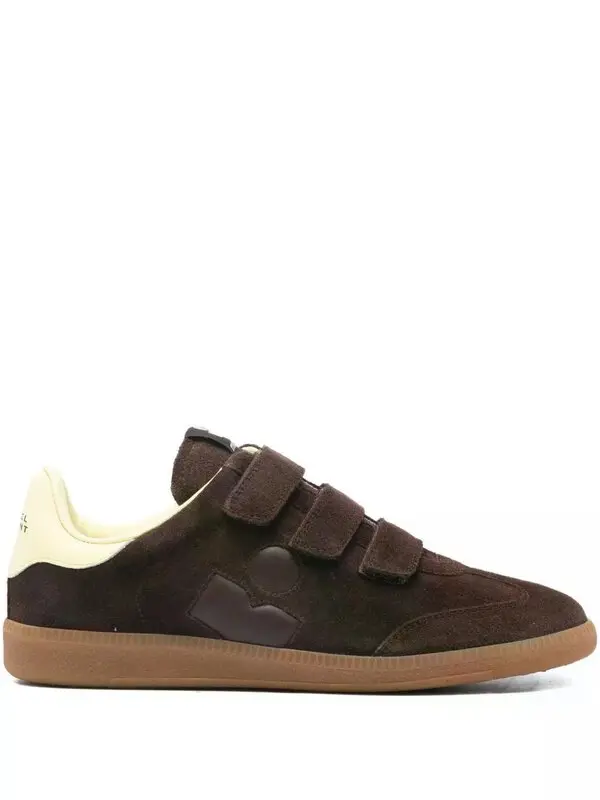 Isabel Marant Étoile Beth Suede Touch-strap Sneakers - Brown