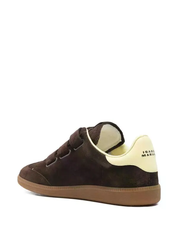 Isabel Marant Étoile Beth Suede Touch-strap Sneakers - Brown