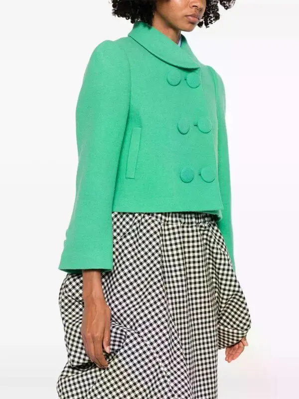 SHUSHU/TONG Double-breasted Button-up Blazer