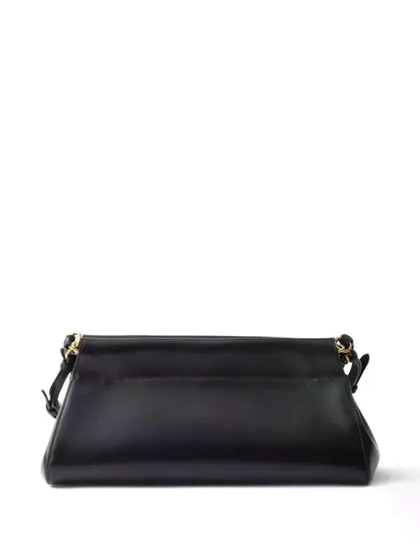 Prada Medium Enchaîné Leather Shoulder Bag - Black