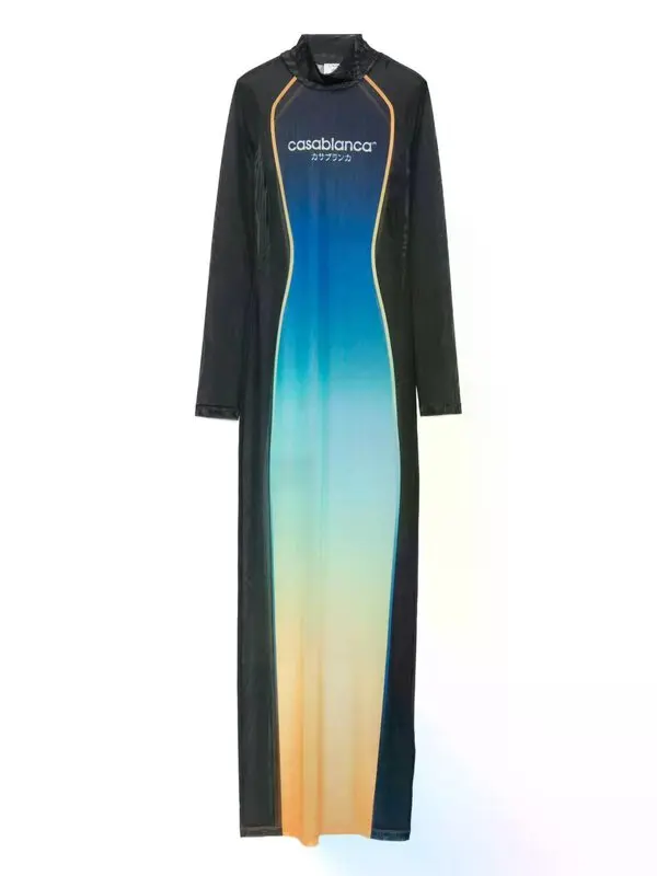 Casablanca Gradient-effect Maxi Dress