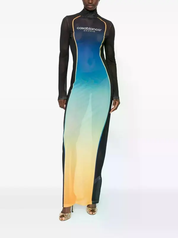Casablanca Gradient-effect Maxi Dress