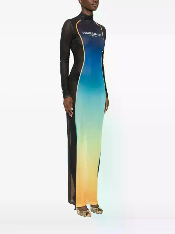 Casablanca Gradient-effect Maxi Dress