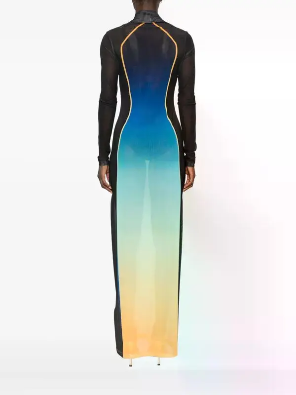 Casablanca Gradient-effect Maxi Dress