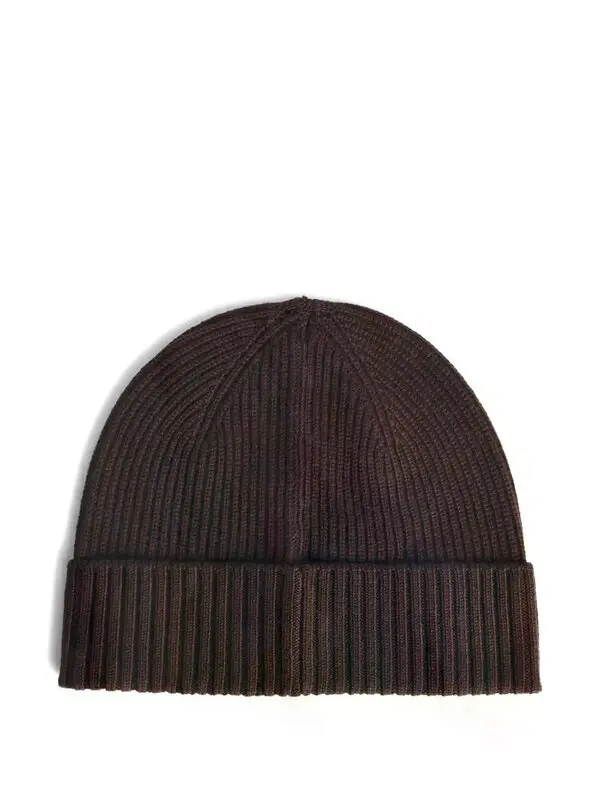 SEVEN GAUGE Ribbed Fine Knit Beanie - Brown