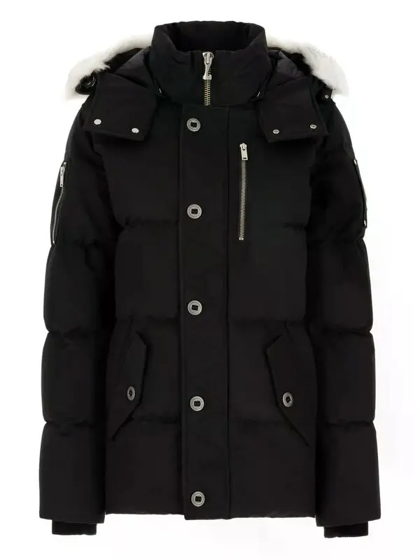 Moose Knuckles Quilted Button Jacket - Black