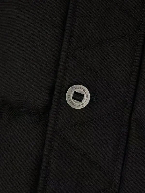 Moose Knuckles Quilted Button Jacket - Black