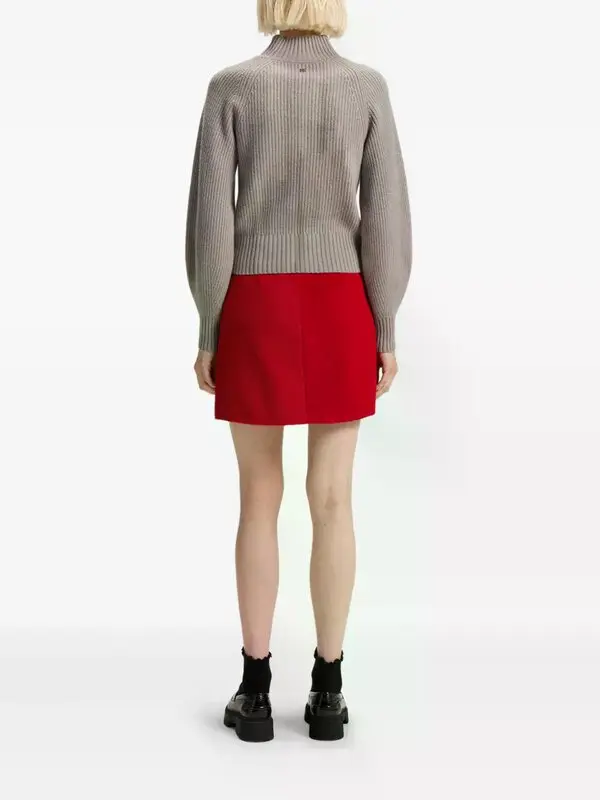 Hugo Ribbed Funnel-neck Sweater