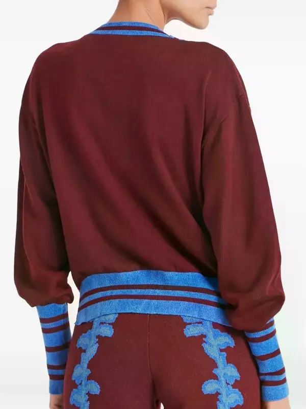 TEMPERLEY LONDON Floral-embellished Wool Sweater - Red