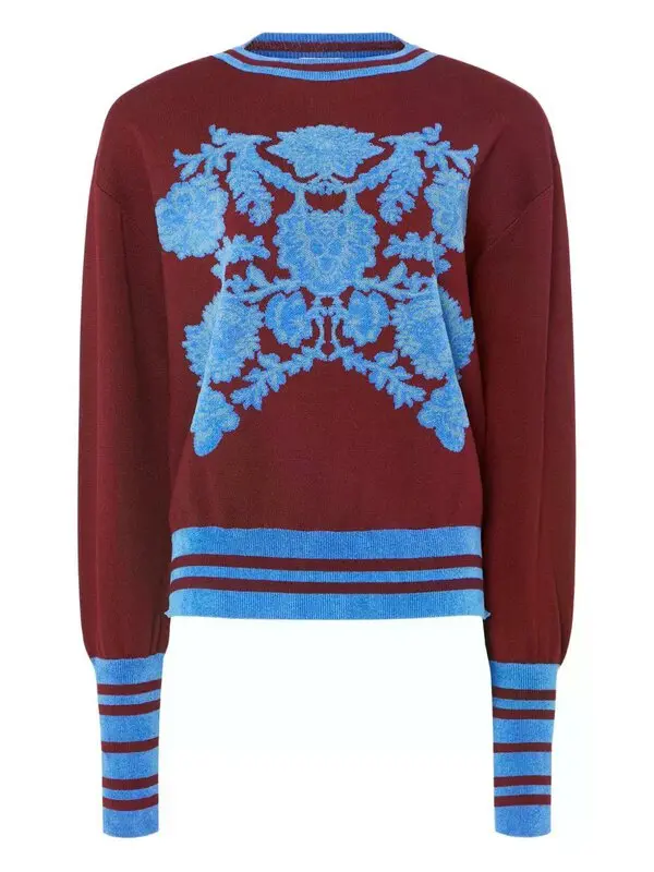 TEMPERLEY LONDON Floral-embellished Wool Sweater - Red