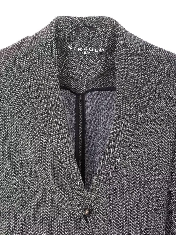 CIRCOLO 1901 Chevron Single-breasted Jacket