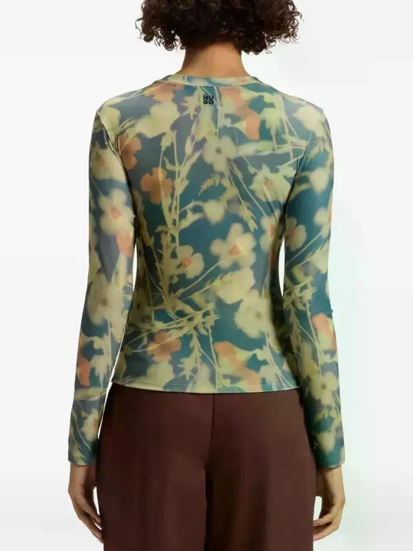 Hugo Floral Long-sleeve Top