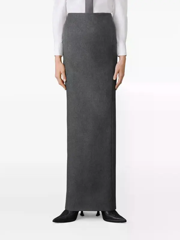 Thom Browne Wool Flannel Pencil Skirt