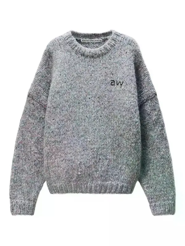 Alexander Wang Embroidered Crew-neck Sweater