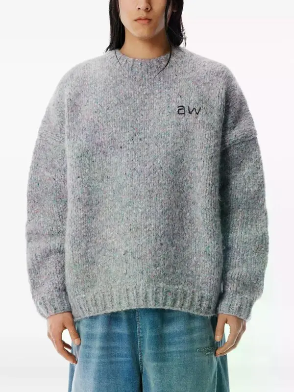 Alexander Wang Embroidered Crew-neck Sweater
