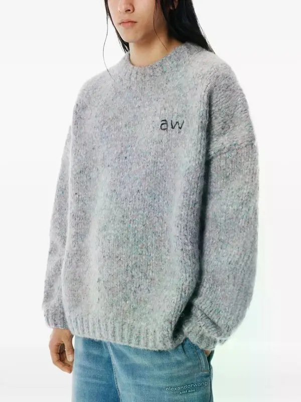 Alexander Wang Embroidered Crew-neck Sweater