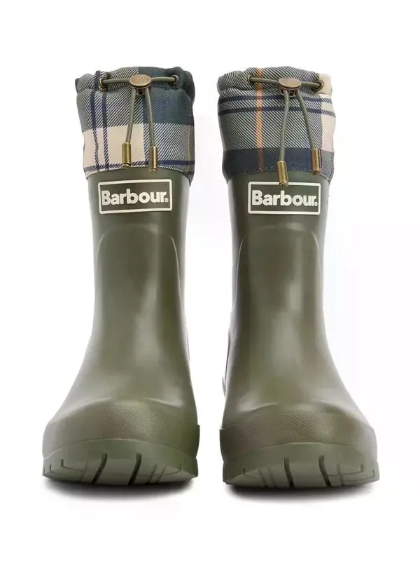 Barbour Tartan Drawstring Boots