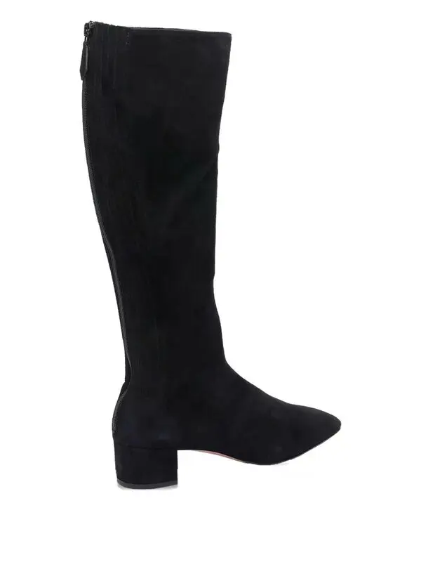 AQUAZZURA 35mm Pointed Toe Zip Boots