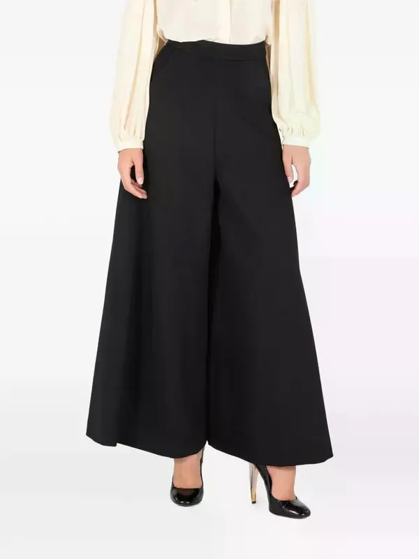 Roberto Cavalli Wool Palazzo Trousers