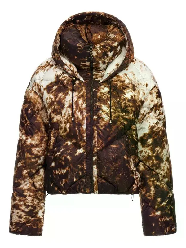 Roberto Cavalli Appaloosa-print Puffer Jacket