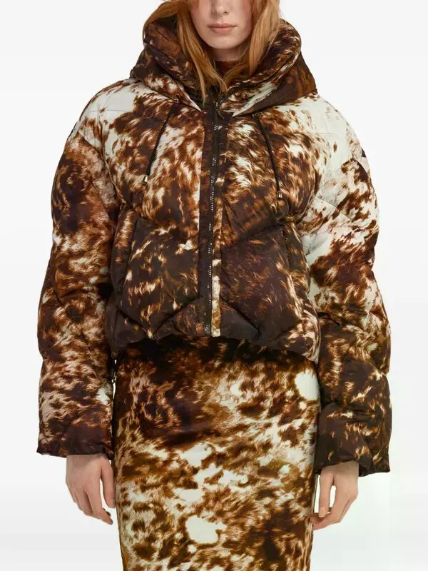 Roberto Cavalli Appaloosa-print Puffer Jacket