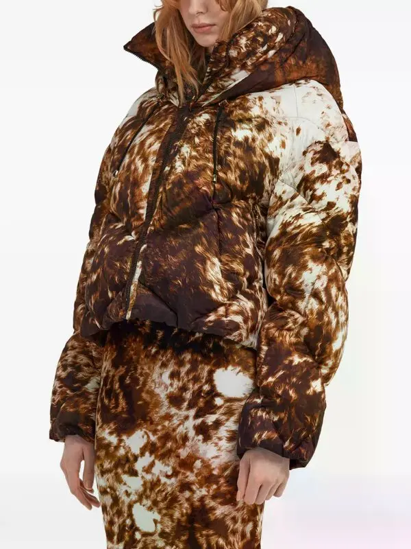 Roberto Cavalli Appaloosa-print Puffer Jacket