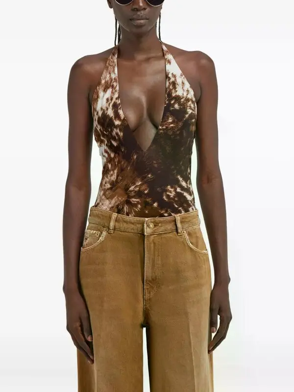 Roberto Cavalli Appaloosa-print Bodysuit