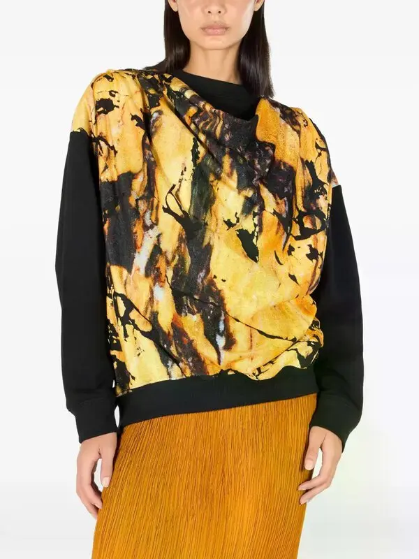 Roberto Cavalli Marble-print Sweatshirt
