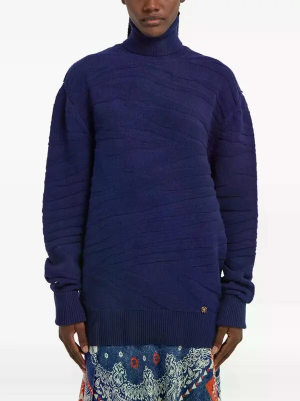 Roberto Cavalli Turtleneck Wool Sweater