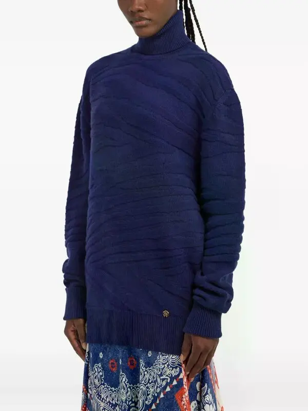 Roberto Cavalli Turtleneck Wool Sweater