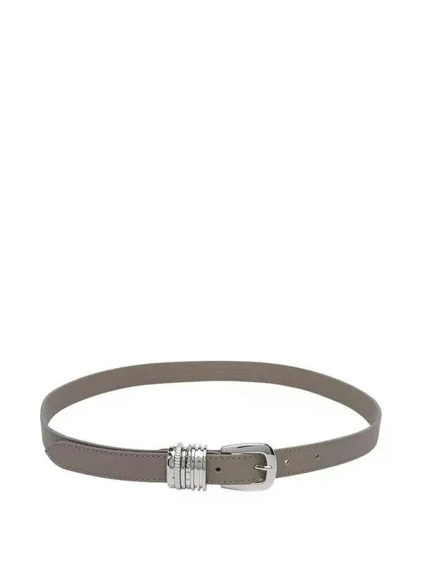ORTIGNI Buckle-fastening Leather Belt - Neutrals