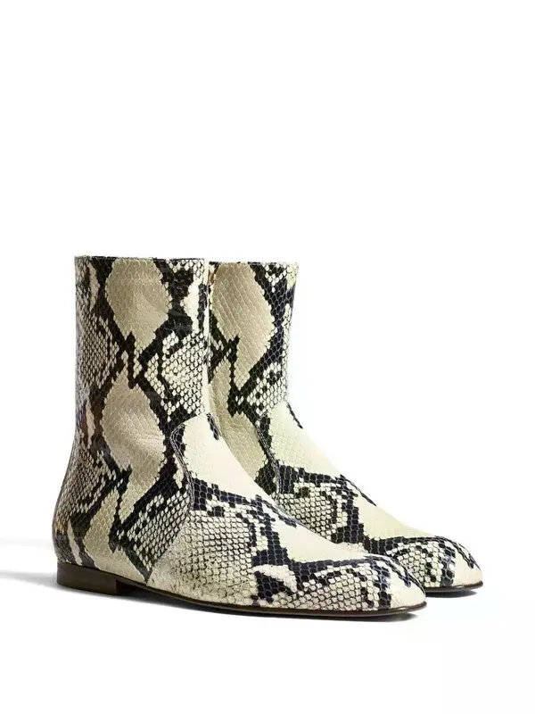 Khaite Colt Ankle Boots - Neutrals