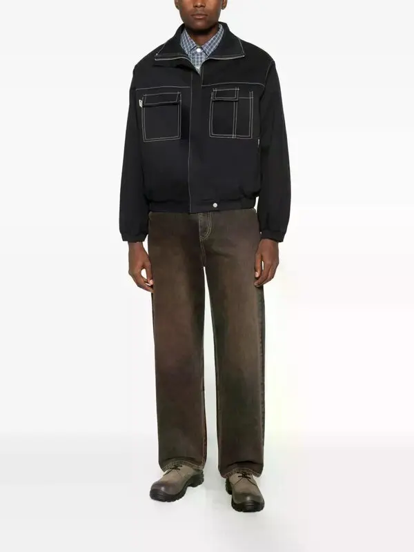 CARRER Pocketed Fleece-lining Jacket