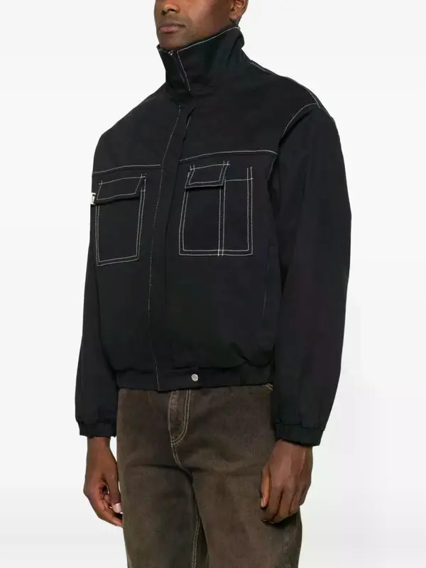 CARRER Pocketed Fleece-lining Jacket
