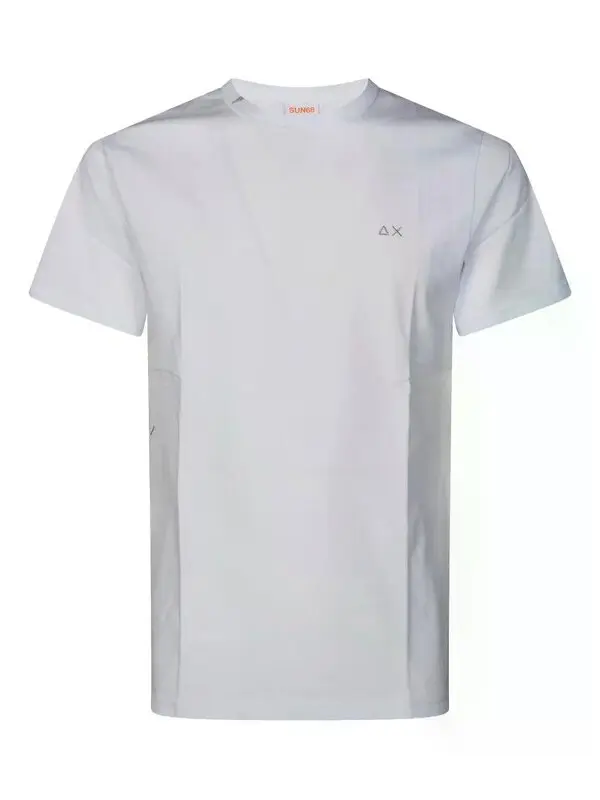 SUN 68 Logo-embroidered T-shirt