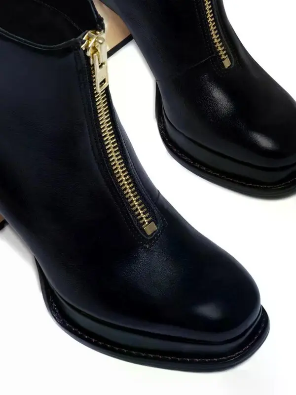 Bernardo 95mm Mafalda Zip-front Platform Boots - Black